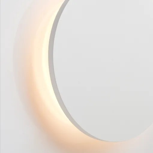 ACA Lighting LED nástěnné dekorativní svítidlo ECLIPSE 15W/230V/3000K/1200Lm/80°/IP20, kruhové bílé