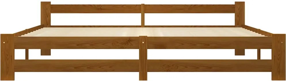 Rám postele bez matrace Honey Brown Masivní borovicové dřevo 322011