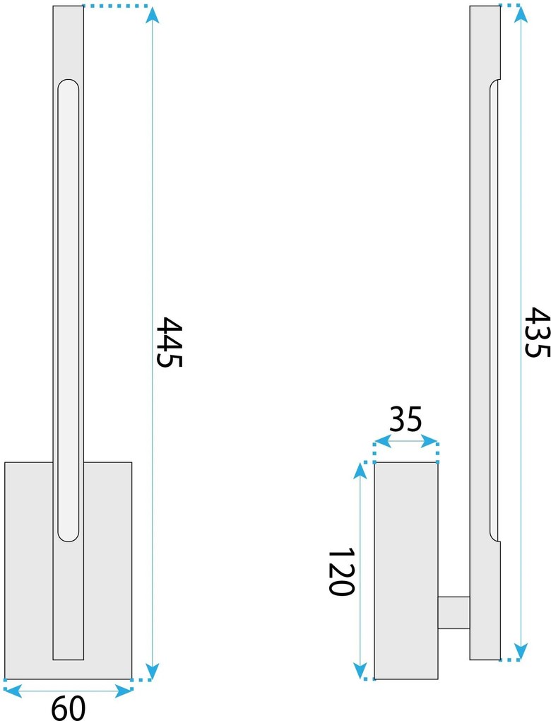 Toolight Nástěnné moderní LED osvětlení LED APP1799-W zlatá