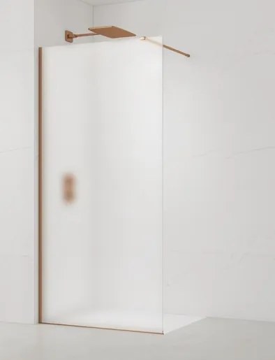 Sprchová zástěna SAT Walk-in 80 cm broušený rose gold SATBWI80MSPRRG