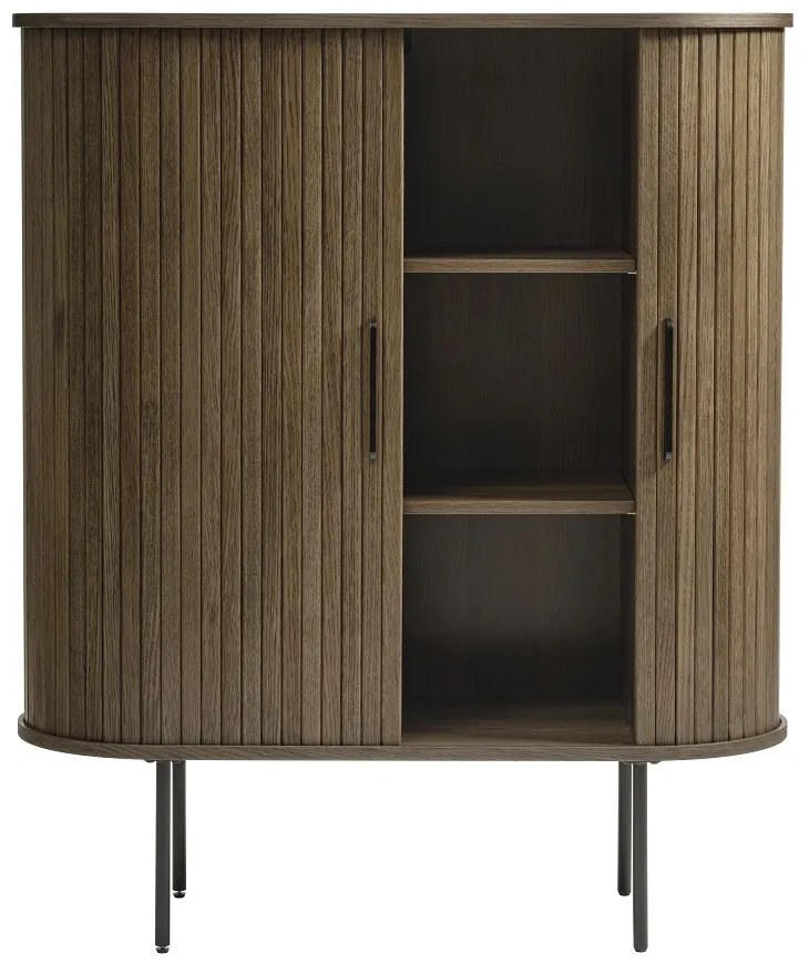 Designová skříňka Vasiliy 118 cm kouřový dub