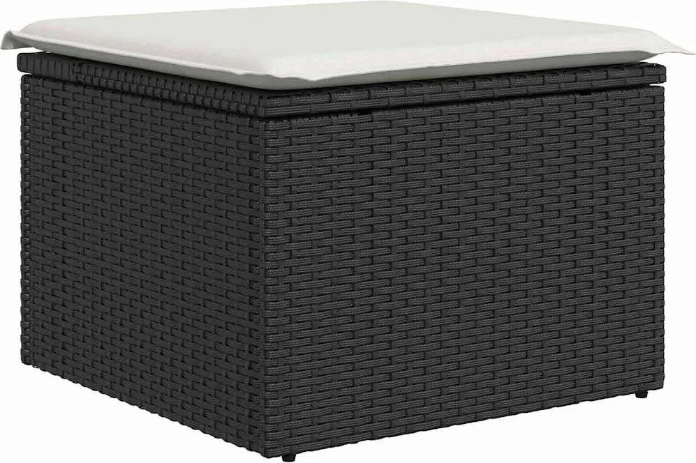 Sada zahradních pohovek 8 ks Černá a krémová 3357780