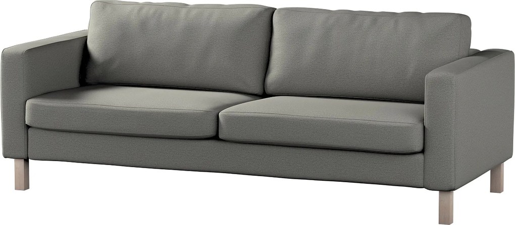Potah na pohovku IKEA Karlstad, 3-místná, rozkládací barva šedá látka pletený vzor
