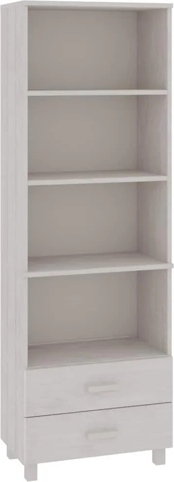 Skříň HAMAR bílá 60 x 35 x 180 cm masivní borovice 340489