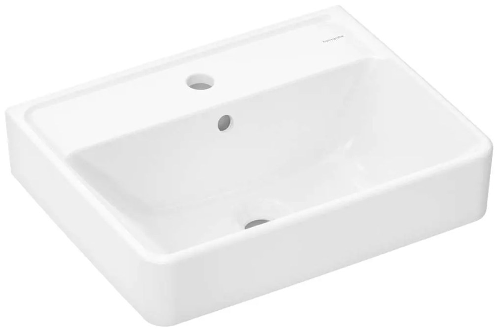 Hansgrohe Xanuia Q - Umývátko 50x39 cm, s přepadem, otvor pro baterii, bílá 60131450
