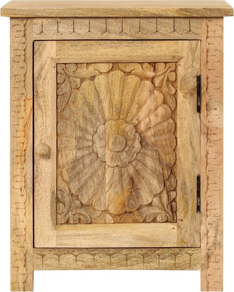 Noční stolek z masivního mangovníkového dřeva 40 x 30 x 50 cm 246151