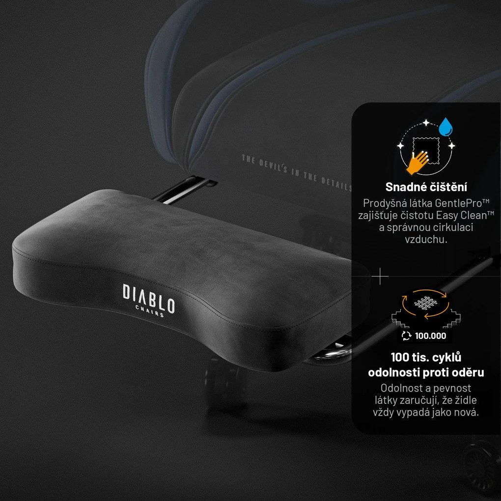 Látková podnožka k herní židli: Diablo X-One 2.0