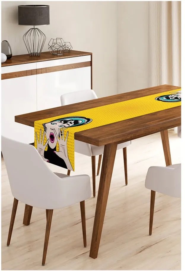 Běhoun na stůl z mikrovlákna Minimalist Cushion Covers Vector, 45 x 145 cm