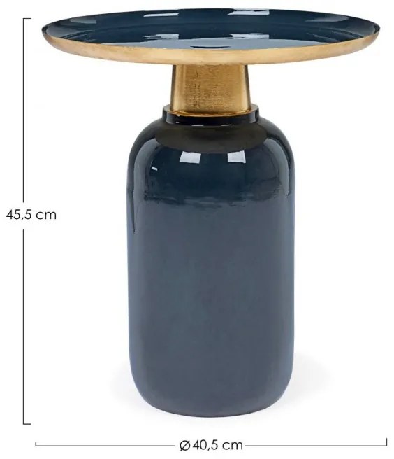 BIZZOTTO Konferenční stolek NALIMA modrý 40cm 0746704