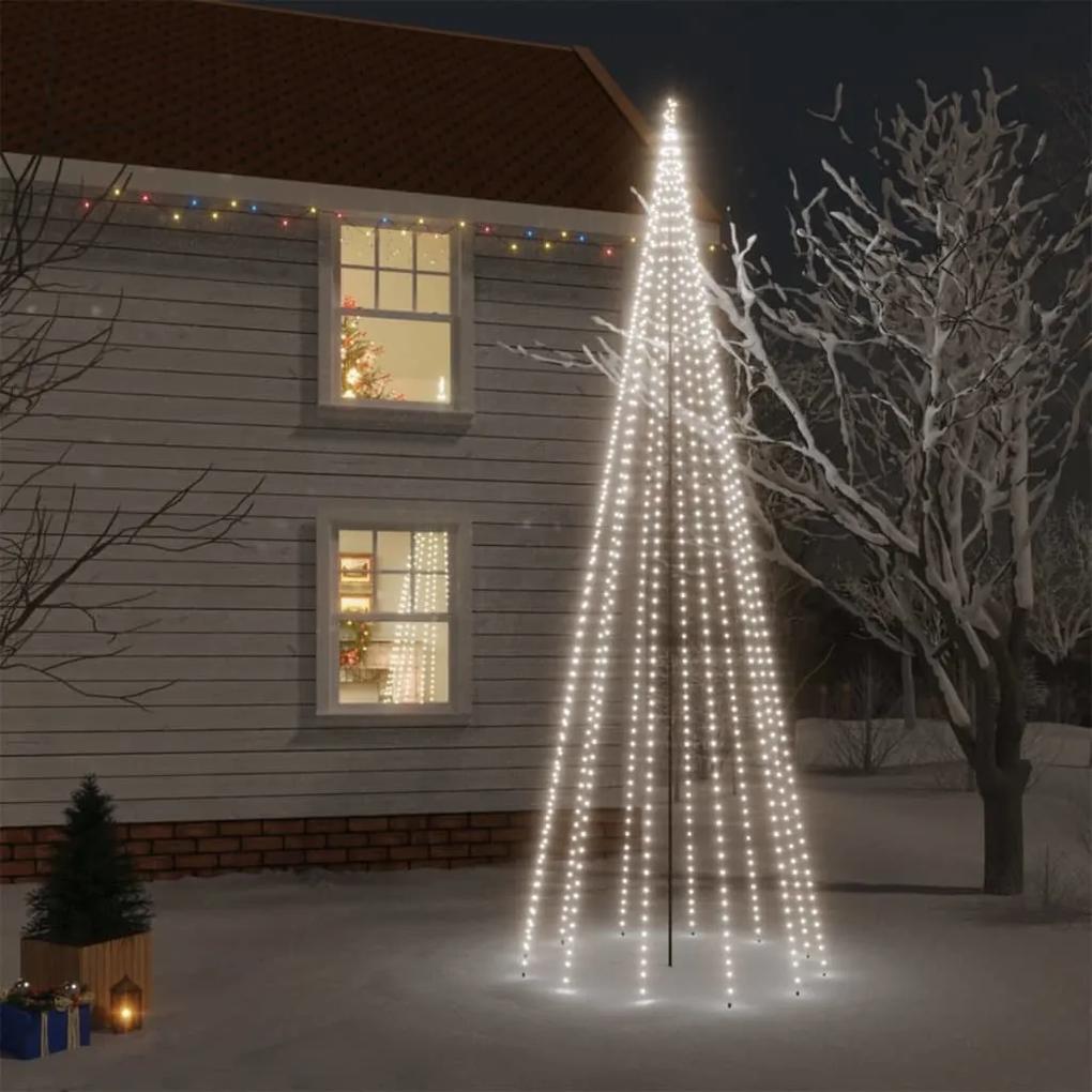 vidaXL Vánoční strom s hrotem 732 ch LED diod 500 cm [343560] Barva: Teplá bílá