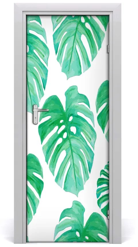 Samolepící fototapeta na dveře Monstera 95x205 cm