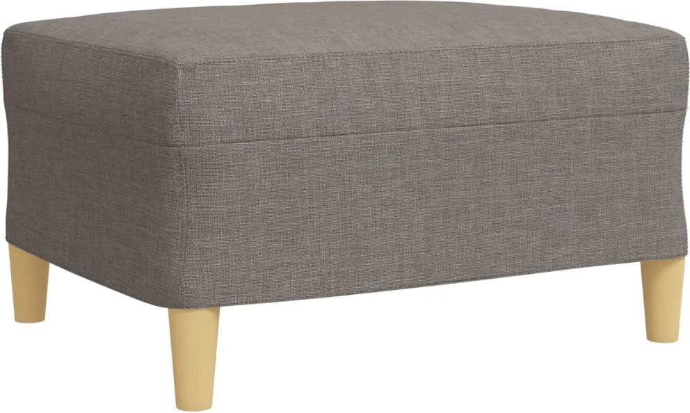 4dílná sedací souprava s podnožkou taupe textil 3278302