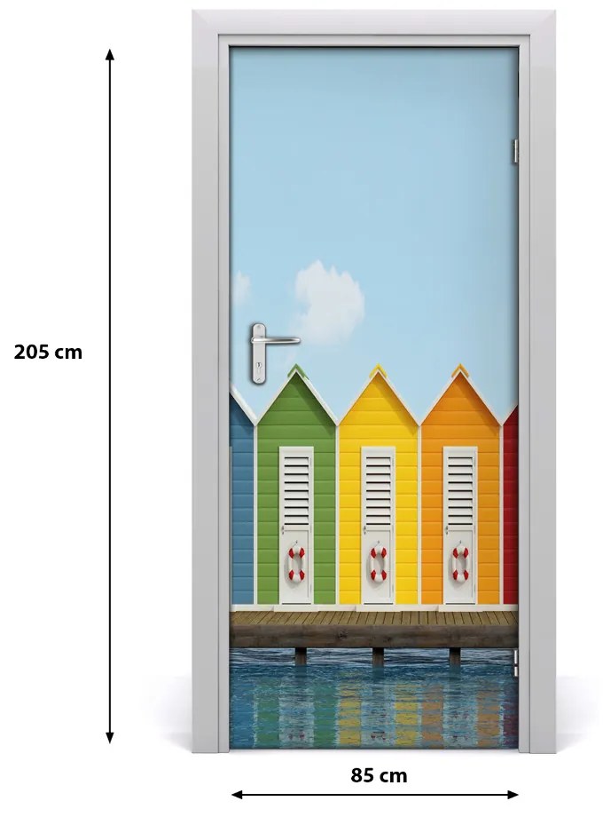 Fototapeta samolepící na dveře kabiny pláž 85x205 cm