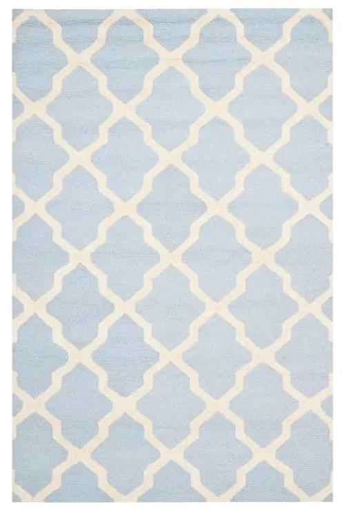 Vlněný koberec Ava Baby Blue, 182x274 cm