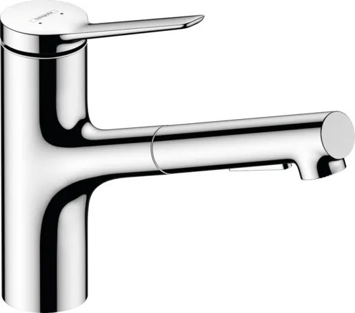 Hansgrohe Zesis M33 dřezová baterie s vytahovací sprškou, 2 proudy chrom 74820000