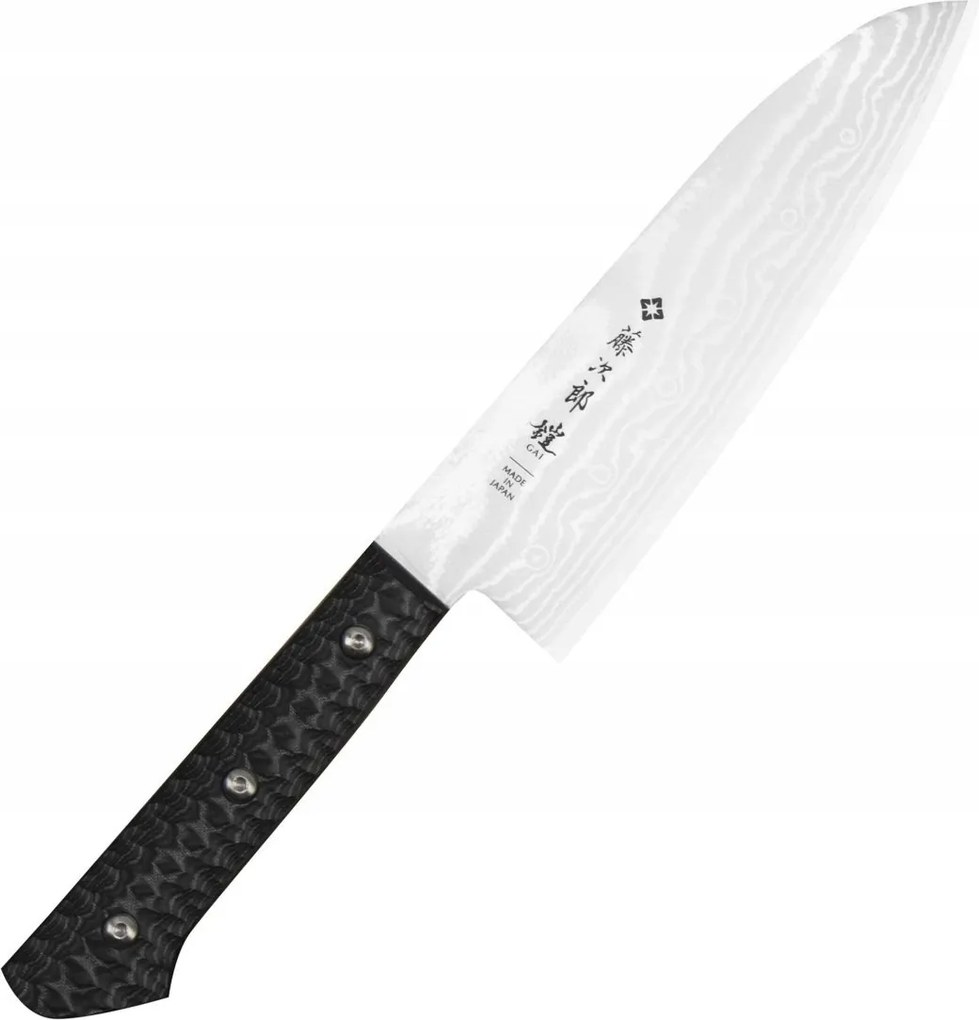 Nůž Santoku Tojiro Gai VG-10 Damascus 17 cm Micarta