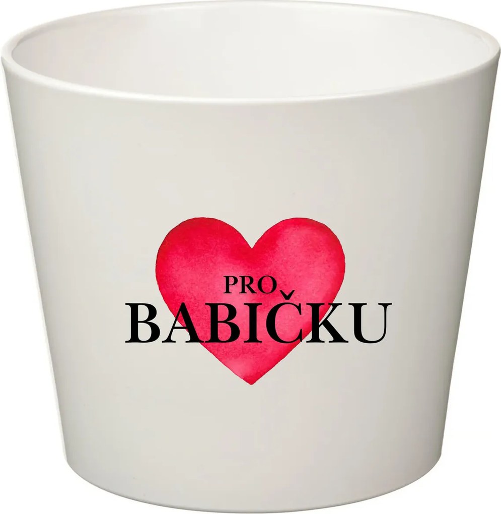 PRO BABIČKU - malý květináč