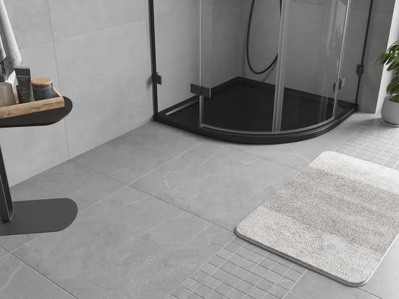 Mexen Flow sprchová vanička půlkruhová slim 80 x 80 cm, černý mat - 46Q708080