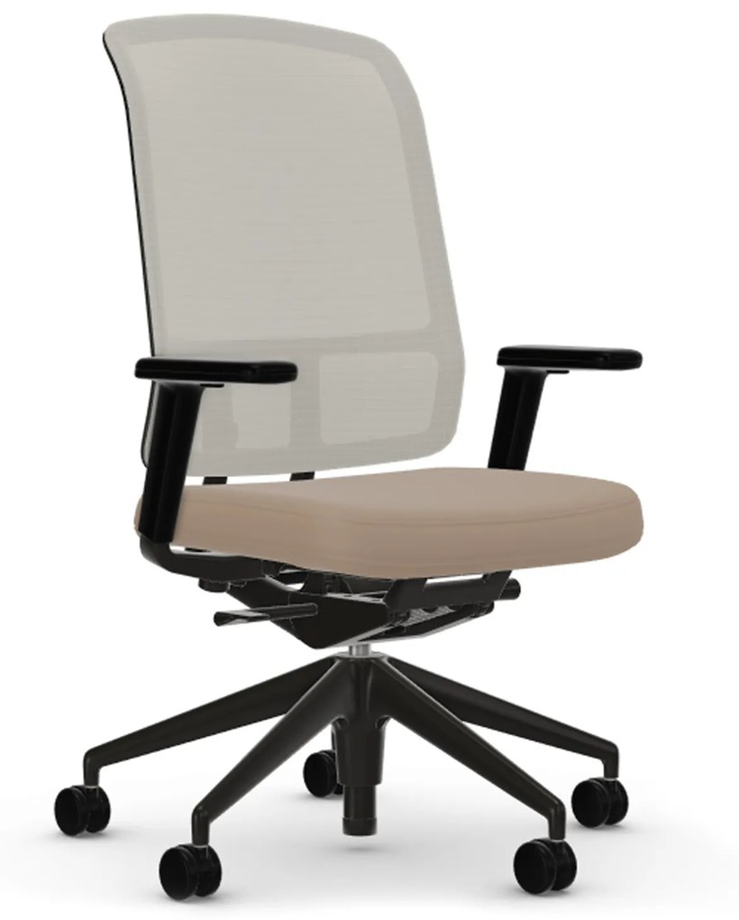 Výprodej Vitra designové kanclářské židle AM Chair (bílá, tabáková)