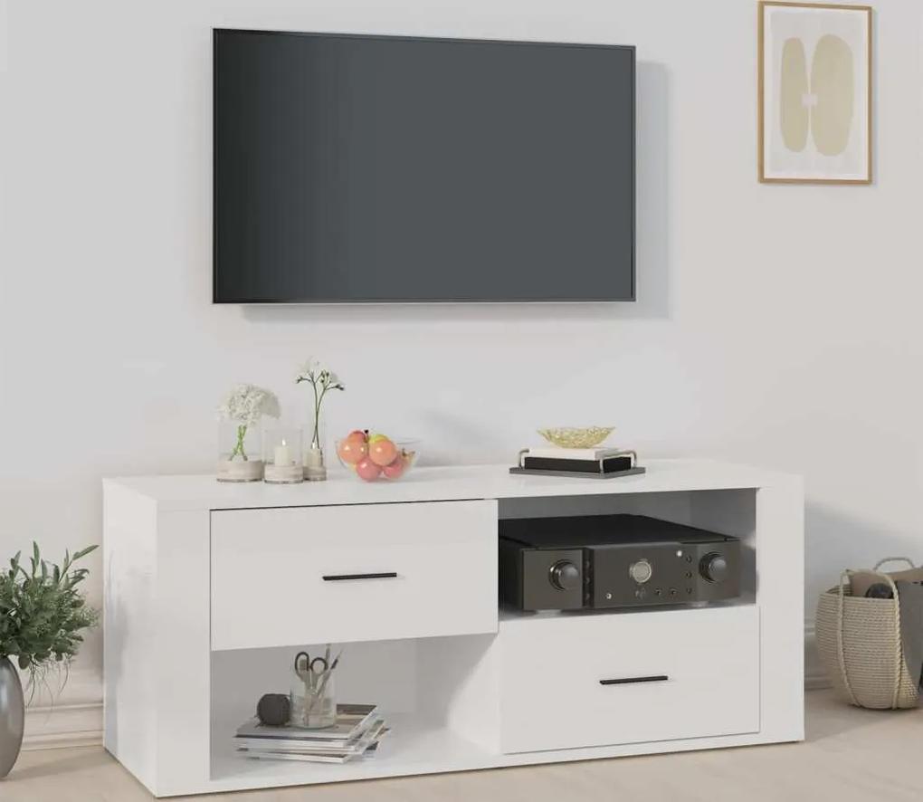 vidaXL TV skříňka 100 x 35 x 40 cm kompozitní dřevo [823106] Barva: Černá