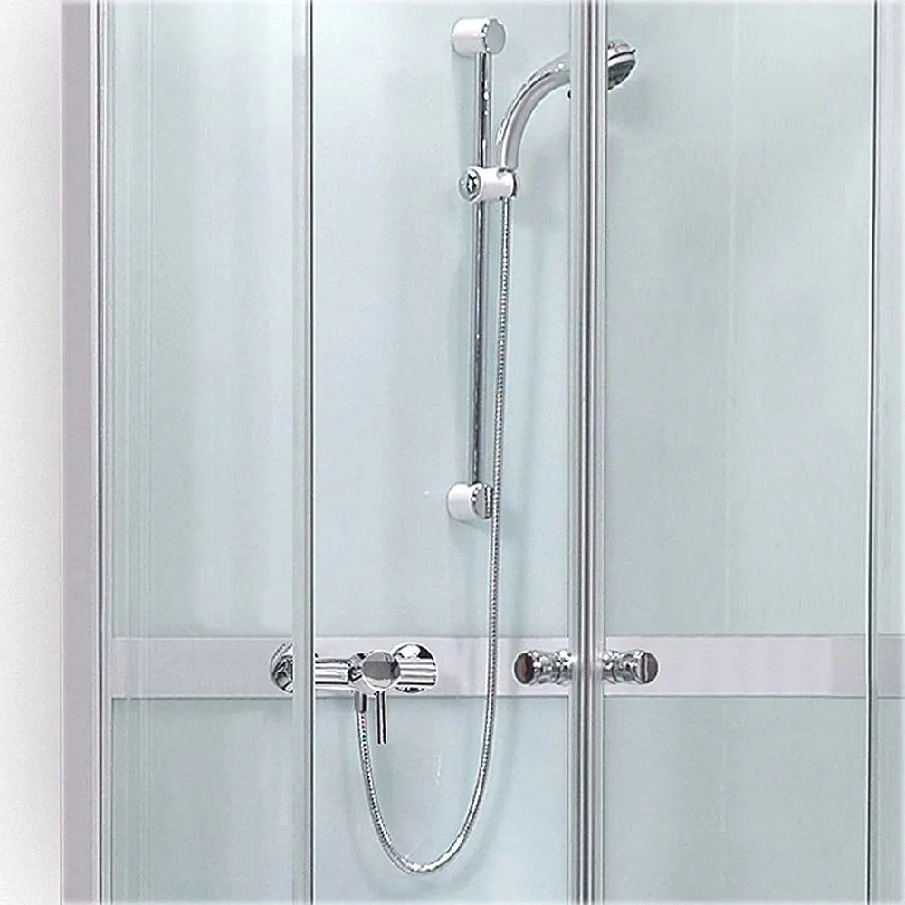 Sprchový box SIMPLE SQUARE 2050 mm Transparent S 900 × 900 Bílý SIMPLE SQUARE /900 4000693