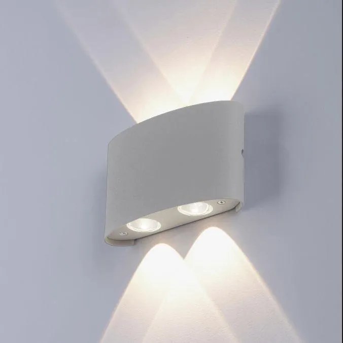 PN 9487-21 CARLO LED nástěnné svítidlo, venkovní osvětlení, stříbrná 3000K - PAUL NEUHAUS