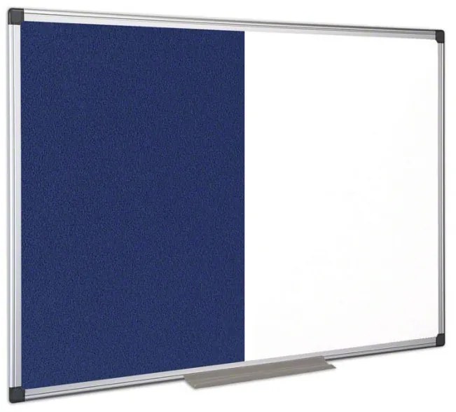 Bi-Office Popisovací magnetická tabule a textilní nástěnka, 900x600 mm