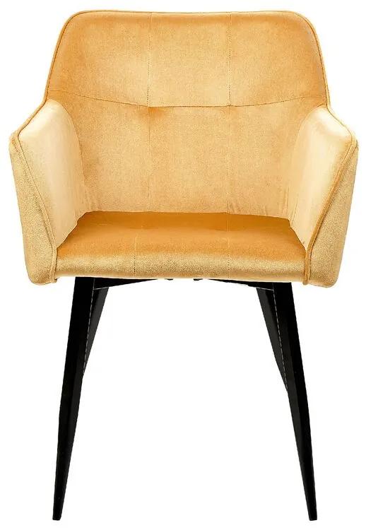 Set 2 ks jídelních židlí Jasminka (žlutá). 1080530