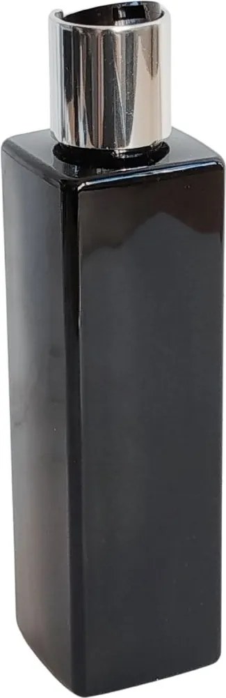 Dávkovač na mýdlo 250 ml černý s černo-stříbrným DISC TOP LUNA