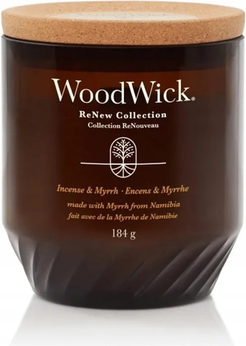 WoodWick Incense & Myrrh svíčka střední 184 g