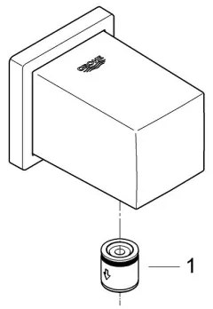 GROHE 27704000 - Nástěnné kolínko EUPHORIA CUBE 12” lesklý chrom