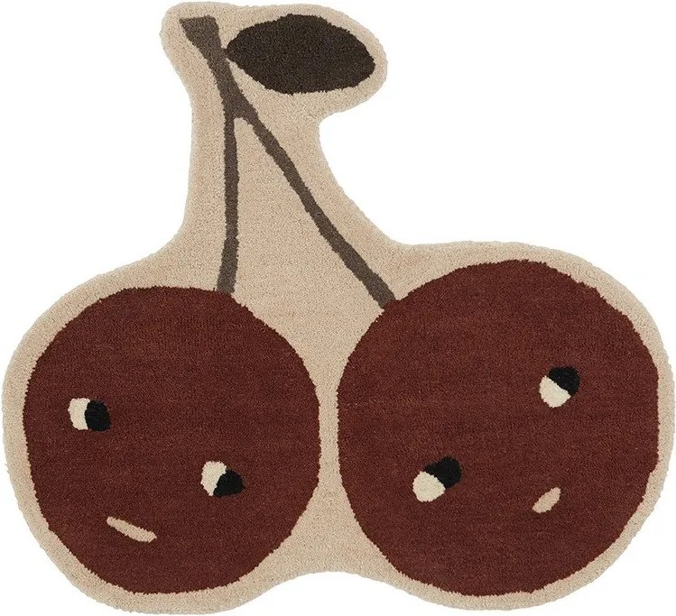 Dětský koberec s příměsí vlny 86x76 cm Cherry – OYOY Mini