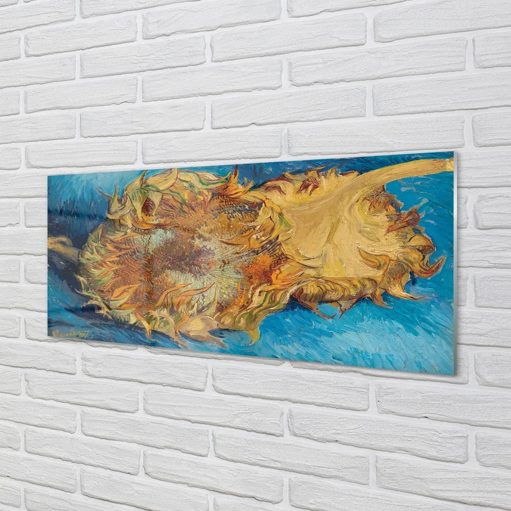 akrylový obraz Umění květiny slunečnice 120x60 cm