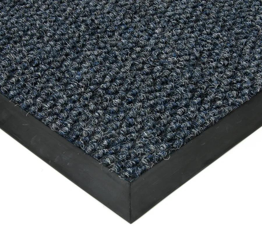 Modrá textilní zátěžová vstupní čistící rohož Fiona - 130 x 180 x 1,1 cm