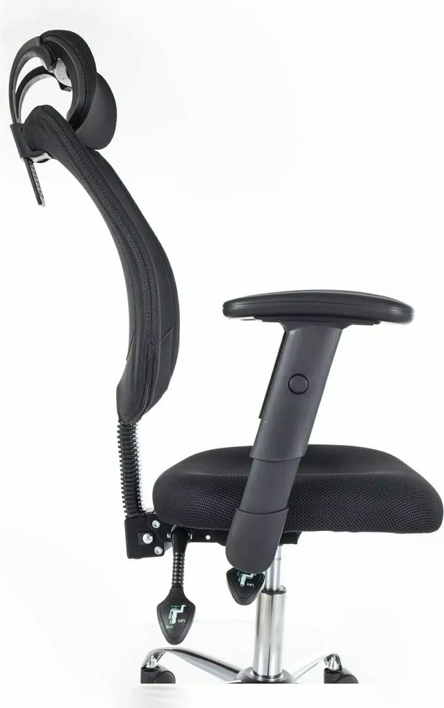 Černé kancelářské křeslo FLEXISEAT Q-118RC