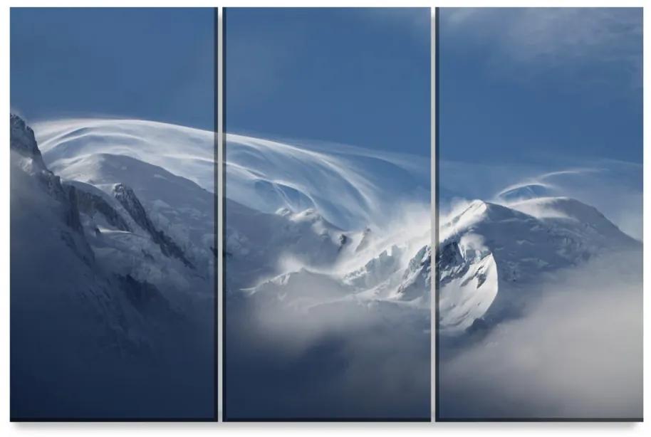 Obraz zasněžené hory Velikost (šířka x výška): 150x100 cm