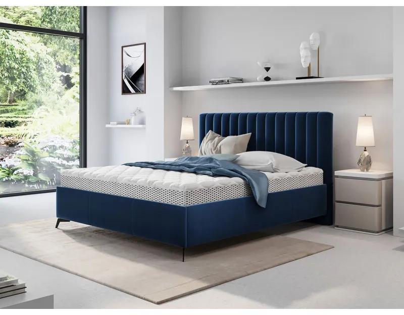 Manželská postel s úložným prostorem na ložní prádlo Lizubo, Rozměr postele: 160x200, Potah: Fresh 32