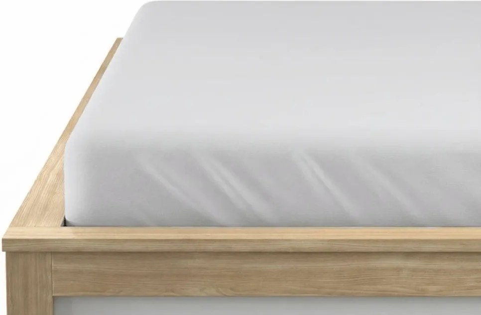 Jersey prostěradlo HIGHFIT stříbrné 140 x 200 cm
