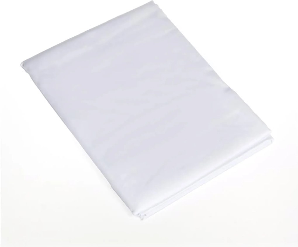 Rovné saténové prostěradlo bílé 200 × 220 cm