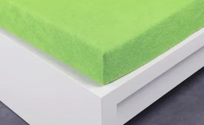 XPOSE ® Froté prostěradlo Exclusive dvoulůžko - letní zelená 140x200 cm