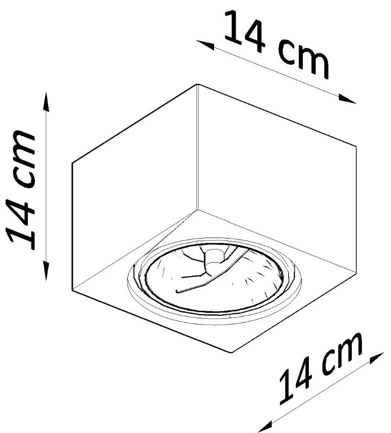 Stropní svítidlo Seida, 1x bílé keramické stínítko