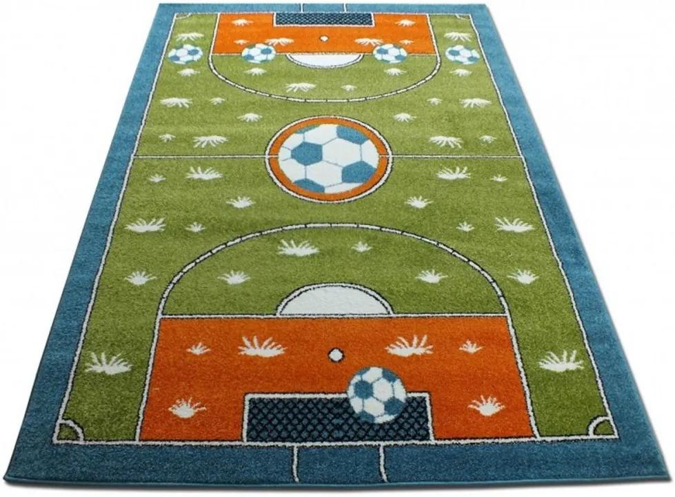 Dětský koberec Fotbalové hřiště zelený, Velikosti 200x290cm | BIANO