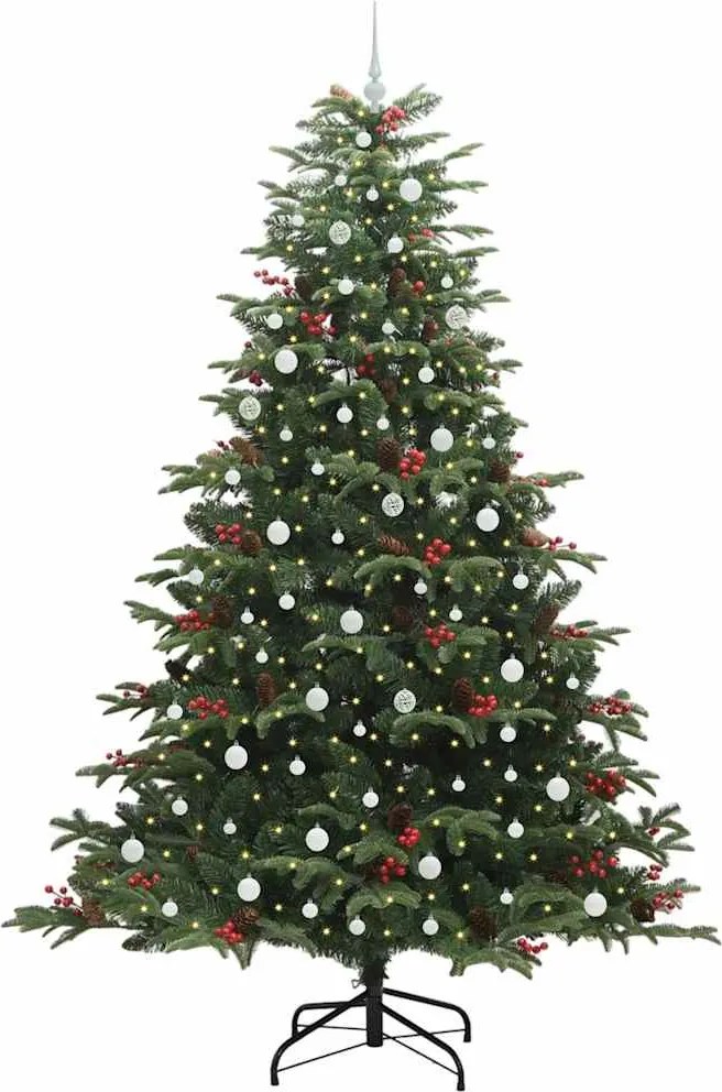 Umělý vánoční stromeček Zelená 240 cm PVC, kov a plast 3395571