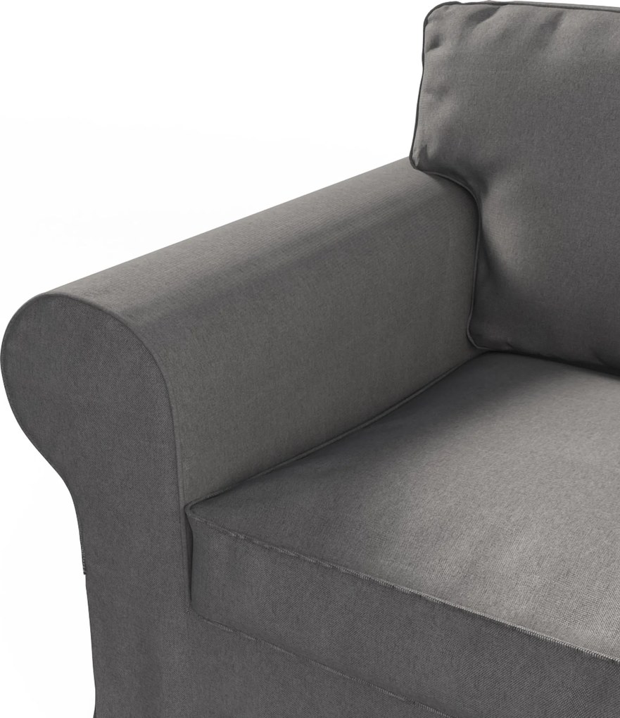 Potah na křeslo IKEA Ektorp barva šedá látka pletený vzor