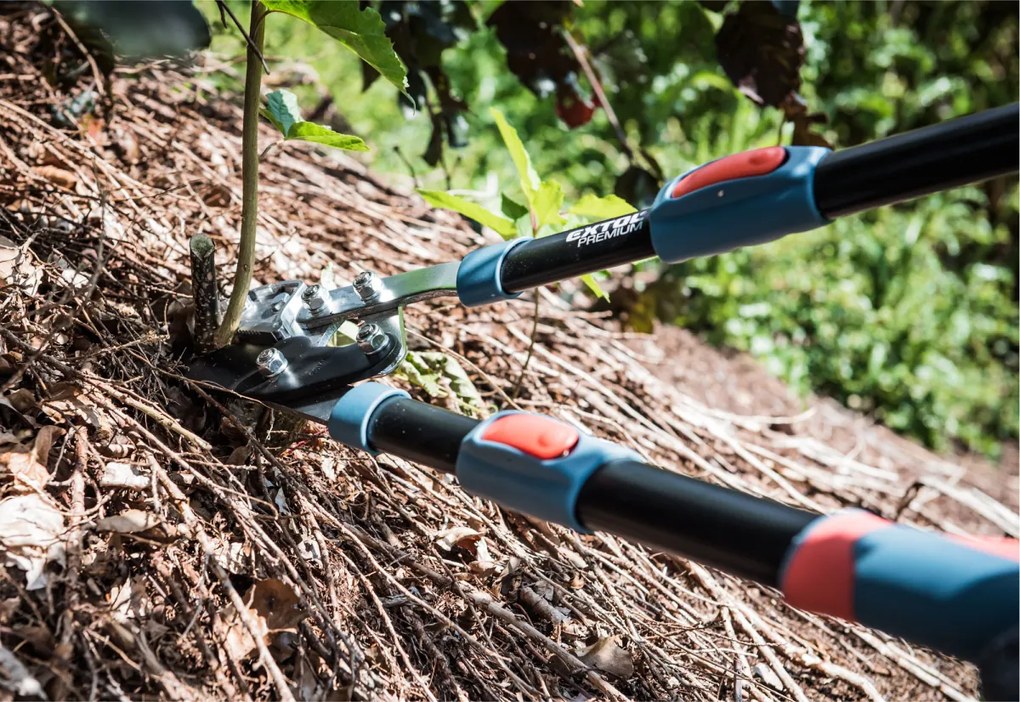 Nůžky na větve teleskopické převodové kovadlinkové, 670-940mm, HCS