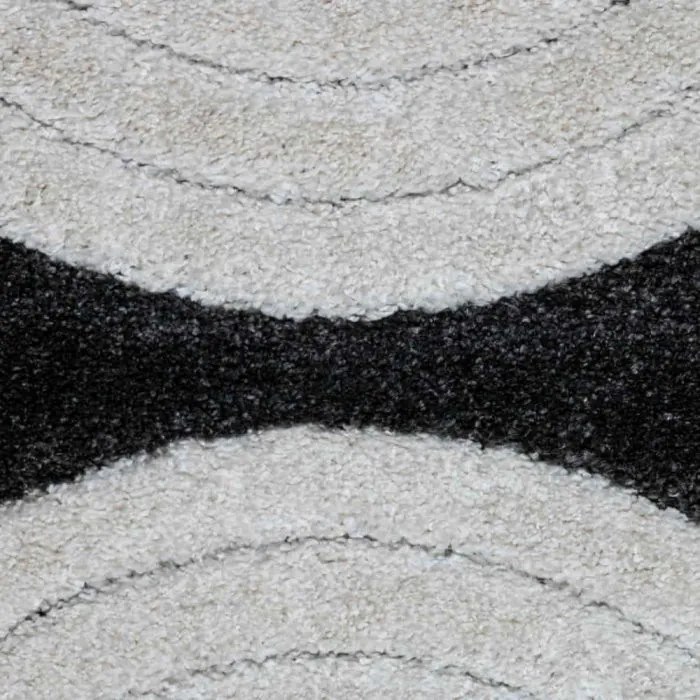 Vopi | Kusový koberec Rangpur 65203 699 krémovo-černý - 120 x 170 cm