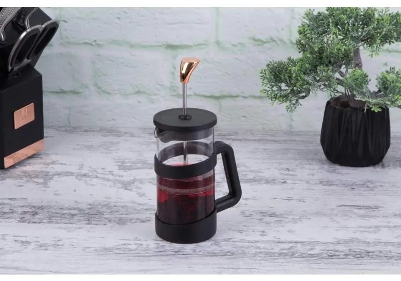 BERLINGERHAUS Konvice na čaj a kávu French Press 350 ml Black Rose Collection BH-7614