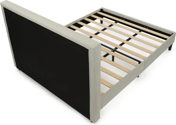 Manželská postel béžová 160x200 cm BED-M160 CRM2