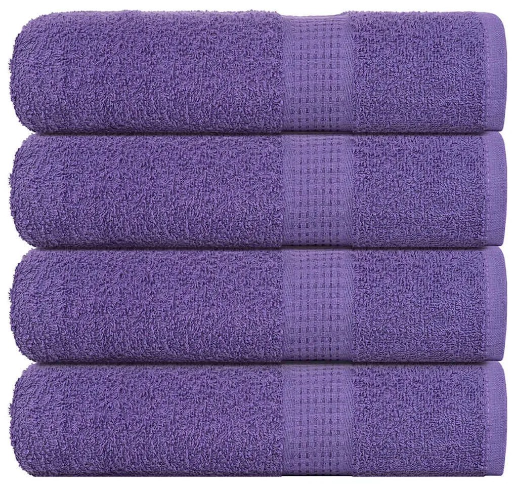 Ručníky FROGN 4 ks fialové 50x100 cm 360 g/m² 136879
