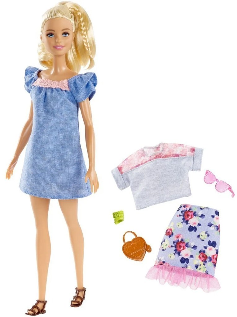 Barbie modelka 99 s oblečky a doplňky, mattel fry79